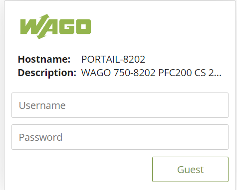 PFC100/200 : Connexion WBM PFC WAGO